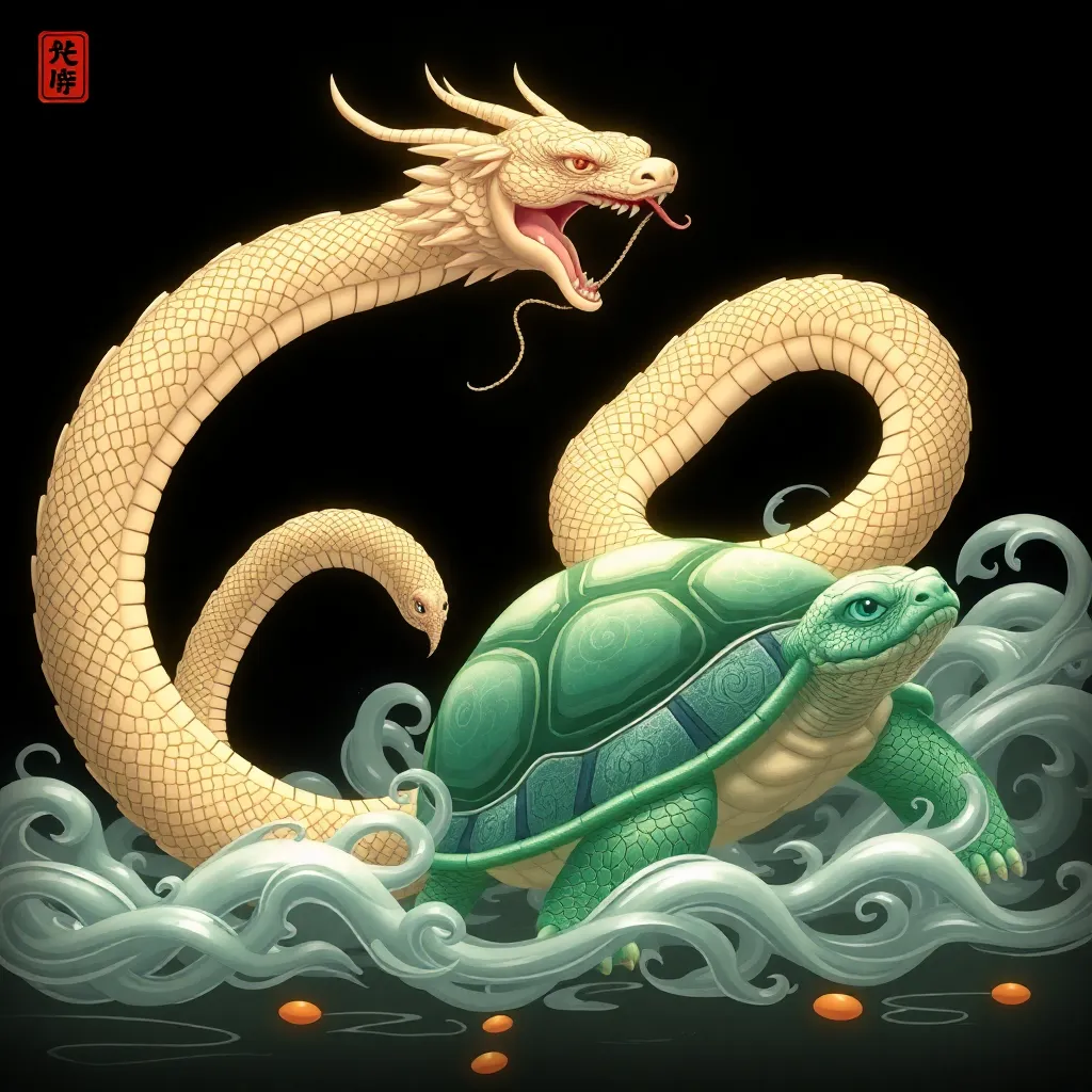 The Legend of the Snake and the Tortoise: Wisdom and Patience - Chinese ...