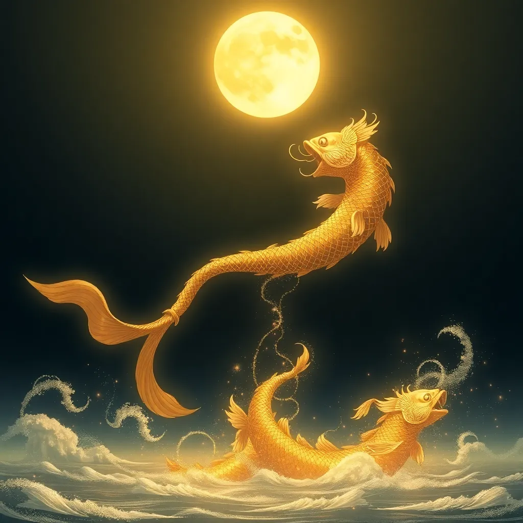 The Legend of the Golden Fish: A Wish Granted - Chinese Mythology