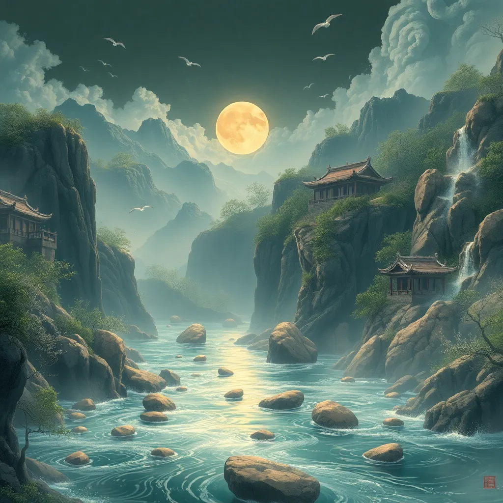The Legend of the Sacred River: Source of Life - Chinese Mythology
