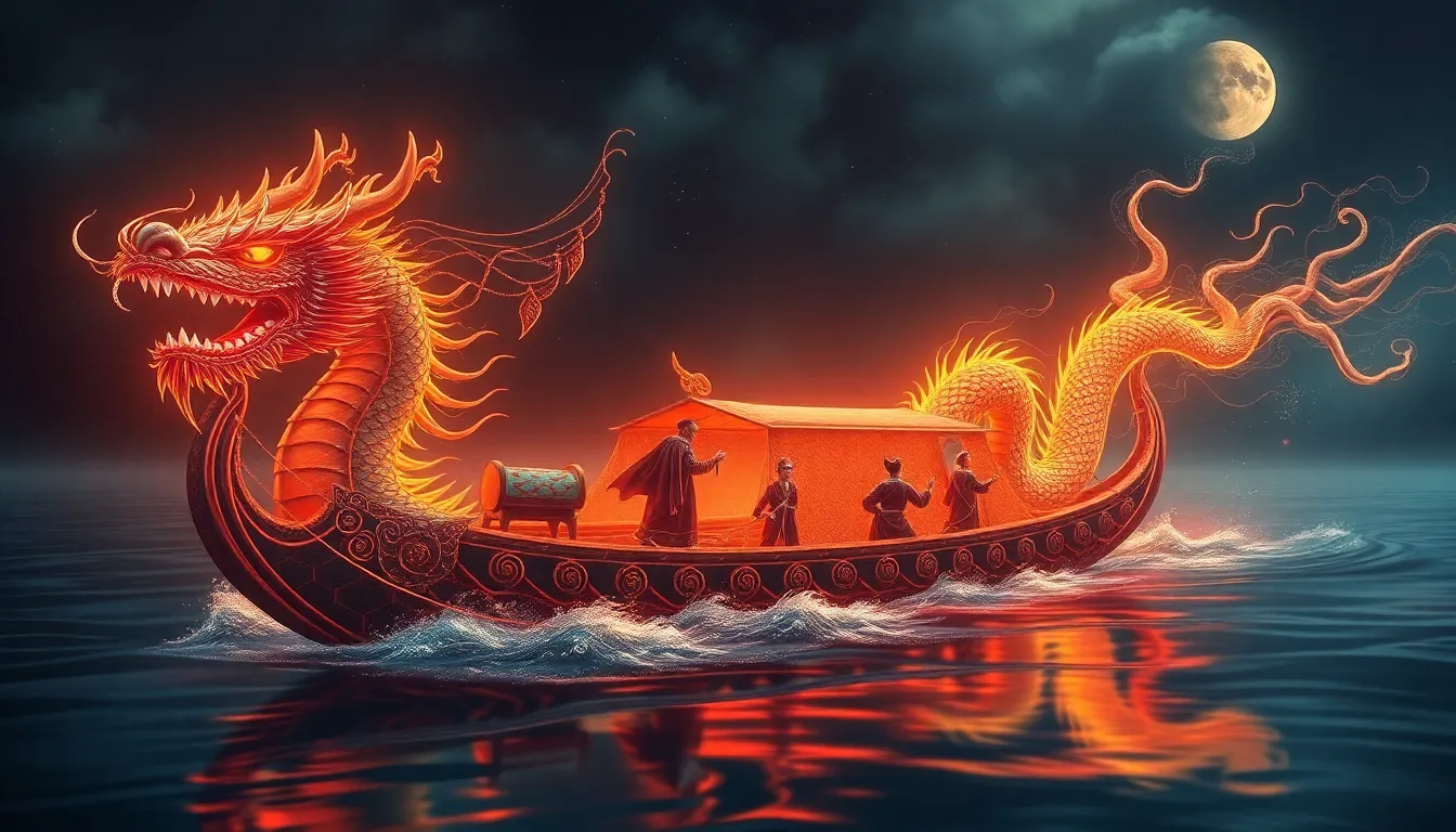 The Myth of the Dragon Boat: Spirits of the Waterway - Chinese Mythology