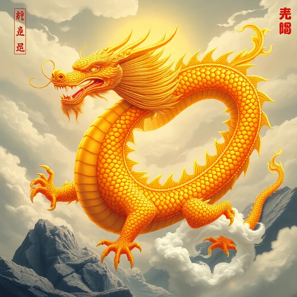 The Myth of the Golden Dragon: A Deity’s Power - Chinese Mythology