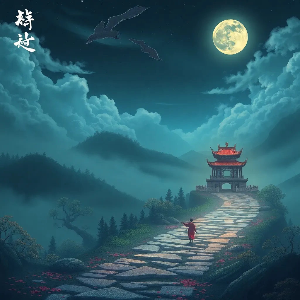 The Tale of the Moonlit Path: A Journey of Hope - Chinese Mythology