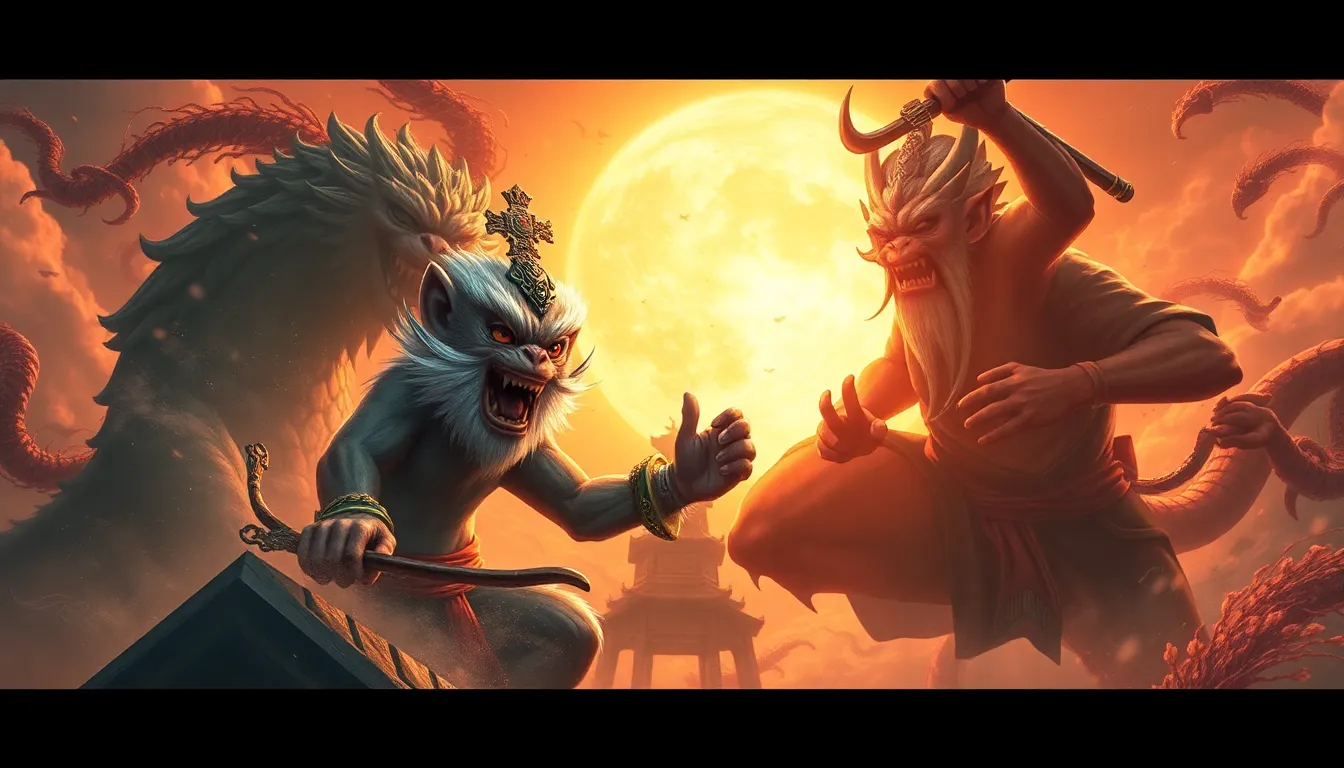 The Monkey King and His Epic Battles Against Demons - Chinese Mythology