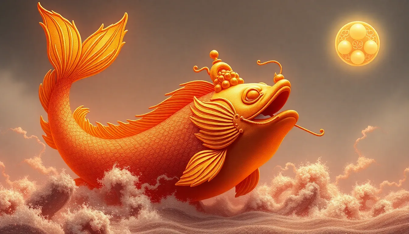 The Tale of the Golden Fish: A Buddhist Symbol - Chinese Mythology